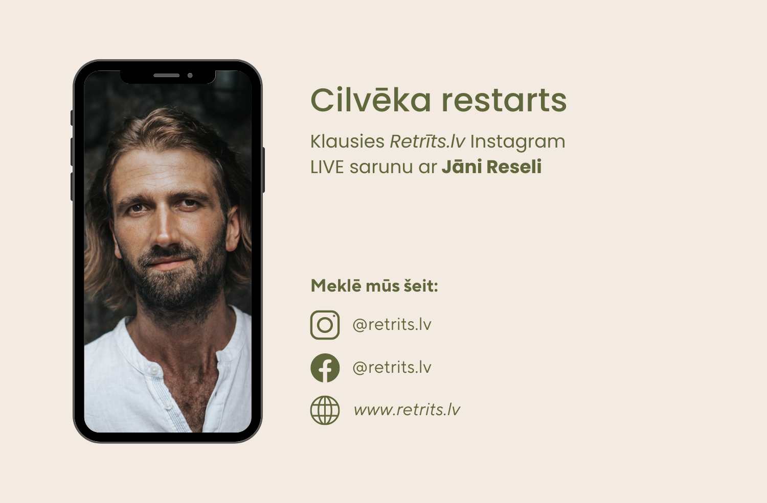 INSTAGRAM LIVE SARUNA: CILVĒKA RESTARTS | Raksti un Padomi - Retrīts